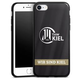 DeinDesign iPhone 8 Handy Slim Case extra d&uuml;nn Silikon Handyh&uuml;lle schwarz H&uuml;lle Thw Kiel Merchandise Handball Silikon Slim Case