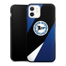 DeinDesign iPhone 12 Handy Slim Case extra d&uuml;nn Silikon Handyh&uuml;lle schwarz H&uuml;lle Dsc Arminia Bielefeld Official Licensed Product Silikon Slim Case