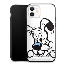 DeinDesign iPhone 12 Handy Slim Case extra d&uuml;nn Silikon Handyh&uuml;lle schwarz H&uuml;lle Comic Idefix Official Licensed Product Silikon Slim Case