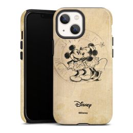 DeinDesign iPhone 13 Mini Handy Panzer Handyh&uuml;lle robuste Outdoor H&uuml;lle Schutzh&uuml;lle gl&auml;nzend Minnie Mouse Vintage Mickey Mouse Tough Case