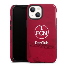 DeinDesign iPhone 13 Mini Handy Panzer Handyh&uuml;lle robuste Outdoor H&uuml;lle Schutzh&uuml;lle gl&auml;nzend Official Licensed Product 1. Fc N&uuml;rnberg Bundesliga Tough Case