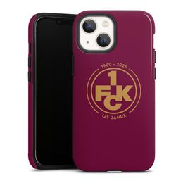 DeinDesign iPhone 13 Mini Handy Panzer Handyh&uuml;lle robuste Outdoor H&uuml;lle Schutzh&uuml;lle gl&auml;nzend 125 Jahre 1. Fc Kaiserslautern 1. Fck Tough Case