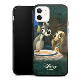 DeinDesign iPhone 12 Handy Slim Case extra d&uuml;nn Silikon Handyh&uuml;lle schwarz H&uuml;lle Official Licensed Product Disney Lady And The Tramp Silikon Slim Case