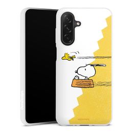 DeinDesign Galaxy A26 Handy Silikon H&uuml;lle Case wei&szlig; Handyh&uuml;lle Snoopy Peanuts Children Silikon Case