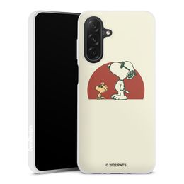 DeinDesign Galaxy A26 Handy Silikon H&uuml;lle Case wei&szlig; Handyh&uuml;lle Snoopy Official Licensed Product Kindheit Silikon Case