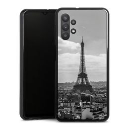 DeinDesign Galaxy A32 5G Handy Silikon H&uuml;lle Case schwarz Handyh&uuml;lle Eiffeltour Paris France