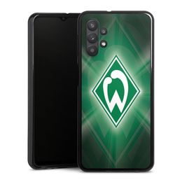 DeinDesign Galaxy A32 5G Handy Silikon H&uuml;lle Case schwarz Handyh&uuml;lle Coat Of Arms Official Licensed Product Sv Werder Bremen