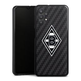 DeinDesign Galaxy A32 5G Handy Silikon H&uuml;lle Case schwarz Handyh&uuml;lle Gladbach Carbon Borussia M&ouml;nchengladbach