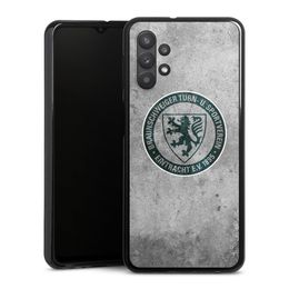 DeinDesign Galaxy A32 5G Handy Silikon H&uuml;lle Case schwarz Handyh&uuml;lle Eintracht Braunschweig Concrete Logo
