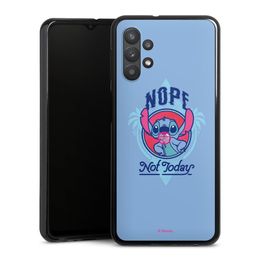 DeinDesign Galaxy A32 5G Handy Silikon H&uuml;lle Case schwarz Handyh&uuml;lle Disney Sayings Lilo & Stitch
