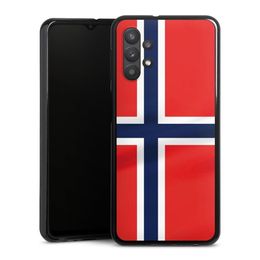 DeinDesign Galaxy A32 5G Handy Silikon H&uuml;lle Case schwarz Handyh&uuml;lle Flags Flag Norway