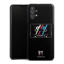 DeinDesign Galaxy A32 5G Handy Silikon H&uuml;lle Case schwarz Handyh&uuml;lle Official Licensed Product Die Drei ??? Cassette