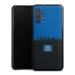 DeinDesign Galaxy A32 5G Handy Silikon H&uuml;lle Case schwarz Handyh&uuml;lle Skyline Hamburg Hsv