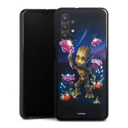 DeinDesign Galaxy A32 5G Handy Silikon H&uuml;lle Case schwarz Handyh&uuml;lle Baby Groot Guardians Of The Galaxy Marvel