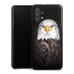 DeinDesign Galaxy A32 5G Handy Silikon H&uuml;lle Case schwarz Handyh&uuml;lle Animals Bird Eagle