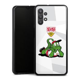 DeinDesign Galaxy A32 5G Handy Silikon H&uuml;lle Case schwarz Handyh&uuml;lle Vfb Stuttgart Official Licensed Product Mascot