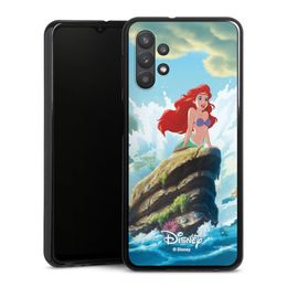 DeinDesign Galaxy A32 5G Handy Silikon H&uuml;lle Case schwarz Handyh&uuml;lle Official Licensed Product Mermaid Arielle Die Meerjungfrau