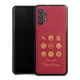 DeinDesign Galaxy A32 5G Handy Silikon H&uuml;lle Case schwarz Handyh&uuml;lle Fc Bayern M&uuml;nchen Merchandise Fcb 125 Jahre