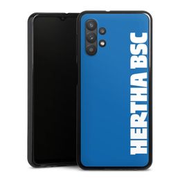 DeinDesign Galaxy A32 5G Handy Silikon H&uuml;lle Case schwarz Handyh&uuml;lle Soccer Hertha Bsc Blue