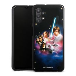 DeinDesign Galaxy A32 5G Handy Silikon H&uuml;lle Case schwarz Handyh&uuml;lle Lightsaber Star Wars Merchandise