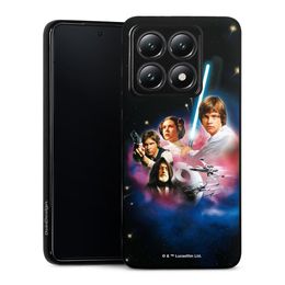 DeinDesign Xiaomi 14T Handy Silikon H&uuml;lle Case schwarz Handyh&uuml;lle Star Wars Lightsaber Merchandise