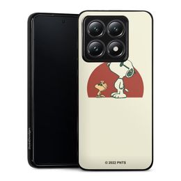 DeinDesign Xiaomi 14T Handy Silikon H&uuml;lle Case schwarz Handyh&uuml;lle Snoopy Official Licensed Product Kindheit
