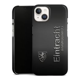 DeinDesign iPhone 14 Handy Premium Case Smartphone Handyh&uuml;lle Schutzh&uuml;lle gl&auml;nzend Logo Eintracht Braunschweig Official Licensed Product Premium Case