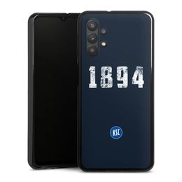 DeinDesign Galaxy A32 5G Handy Silikon H&uuml;lle Case schwarz Handyh&uuml;lle Ksc Karlsruher Sc Bundesliga