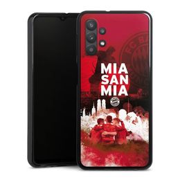 DeinDesign Galaxy A32 5G Handy Silikon H&uuml;lle Case schwarz Handyh&uuml;lle Fc Bayern M&uuml;nchen Fcb Mia San Mia