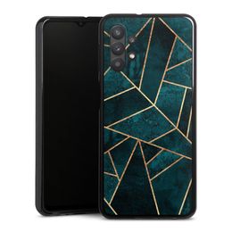 DeinDesign Galaxy A32 5G Handy Silikon H&uuml;lle Case schwarz Handyh&uuml;lle Elisabeth Fredriksson Stone Gold & Copper