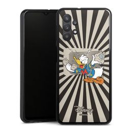 DeinDesign Galaxy A32 5G Handy Silikon H&uuml;lle Case schwarz Handyh&uuml;lle Disney Official Licensed Product Donald Duck