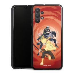 DeinDesign Galaxy A32 5G Handy Silikon H&uuml;lle Case schwarz Handyh&uuml;lle Sasuke Sakura Naruto Shippuden