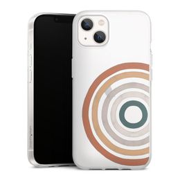 DeinDesign iPhone 13 Handy Silikon H&uuml;lle Case transparent Handyh&uuml;lle Circle Rainbow Water Colour Silikon Case