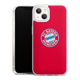 DeinDesign iPhone 13 Handy Silikon H&uuml;lle Case transparent Handyh&uuml;lle Fc Bayern M&uuml;nchen Fcb Logo Silikon Case