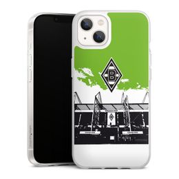 DeinDesign iPhone 13 Handy Silikon H&uuml;lle Case transparent Handyh&uuml;lle Merchandise Borussia M&ouml;nchengladbach Stadium Silikon Case