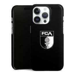 DeinDesign iPhone 14 Pro Handy Premium Case Smartphone Handyh&uuml;lle Schutzh&uuml;lle gl&auml;nzend Logo Official Licensed Product Fc Augsburg Premium Case