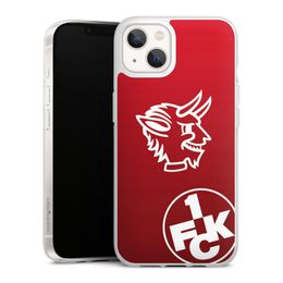 DeinDesign iPhone 13 Handy Silikon H&uuml;lle Case transparent Handyh&uuml;lle Devil Official Licensed Product 1. Fc Kaiserslautern Silikon Case