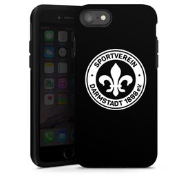 DeinDesign iPhone SE (2020) Handy Panzer Handyh&uuml;lle robuste Outdoor H&uuml;lle Schutzh&uuml;lle matt Logo Sv Darmstadt 98 Official Licensed Product Tough Case