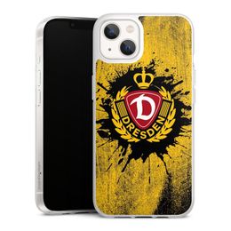 DeinDesign iPhone 13 Handy Silikon H&uuml;lle Case transparent Handyh&uuml;lle Official Licensed Product Soccer Sg Dynamo Dresden Silikon Case