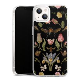 DeinDesign iPhone 13 Handy Silikon H&uuml;lle Case transparent Handyh&uuml;lle Flower Wreath Bee Blossom Silikon Case