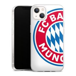 DeinDesign iPhone 13 Handy Silikon H&uuml;lle Case transparent Handyh&uuml;lle Logo Fc Bayern M&uuml;nchen Fcb Silikon Case