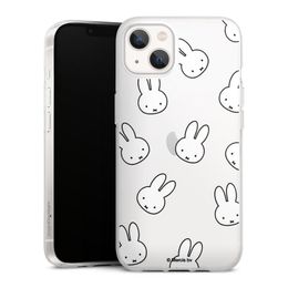 DeinDesign iPhone 13 Handy Silikon H&uuml;lle Case transparent Handyh&uuml;lle Muster Miffy Transparent Silikon Case
