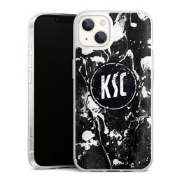 DeinDesign iPhone 13 Handy Silikon H&uuml;lle Case transparent Handyh&uuml;lle Karlsruher Sc Ksc Official Licensed Product Silikon Case