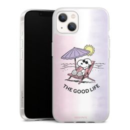 DeinDesign iPhone 13 Handy Silikon H&uuml;lle Case transparent Handyh&uuml;lle Snoopy Official Licensed Product Peanuts Silikon Case