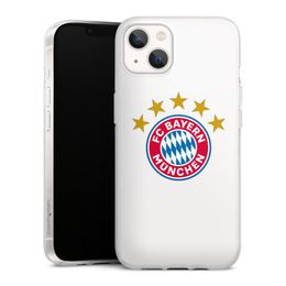 DeinDesign iPhone 13 Handy Silikon H&uuml;lle Case transparent Handyh&uuml;lle Star Fcb Fc Bayern M&uuml;nchen Silikon Case