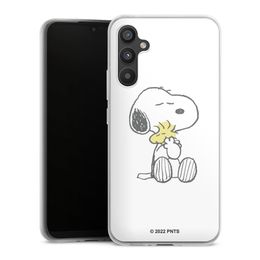 DeinDesign Galaxy A34 5G Handy Silikon H&uuml;lle Case transparent Handyh&uuml;lle Snoopy Love Peanuts Silikon Case