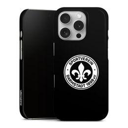 DeinDesign iPhone 16 Pro Handy Premium Case Smartphone Handyh&uuml;lle Schutzh&uuml;lle gl&auml;nzend Sv Darmstadt 98 Official Licensed Product Logo Premium Case