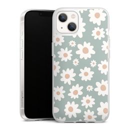 DeinDesign iPhone 13 Handy Silikon H&uuml;lle Case transparent Handyh&uuml;lle Daisy Muster Flowers Silikon Case