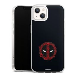 DeinDesign iPhone 13 Handy Silikon H&uuml;lle Case transparent Handyh&uuml;lle Logo Marvel Deadpool Silikon Case