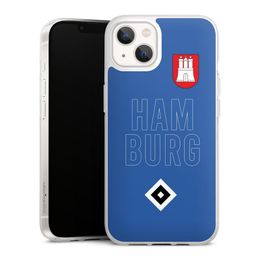 DeinDesign iPhone 13 Handy Silikon H&uuml;lle Case transparent Handyh&uuml;lle Official Licensed Product Hamburg Hamburger Sv Silikon Case